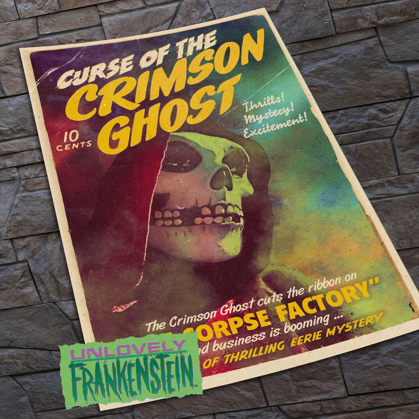 Curse of the Crimson Ghost | 11x17 Art Print – unlovelyfrankenstein